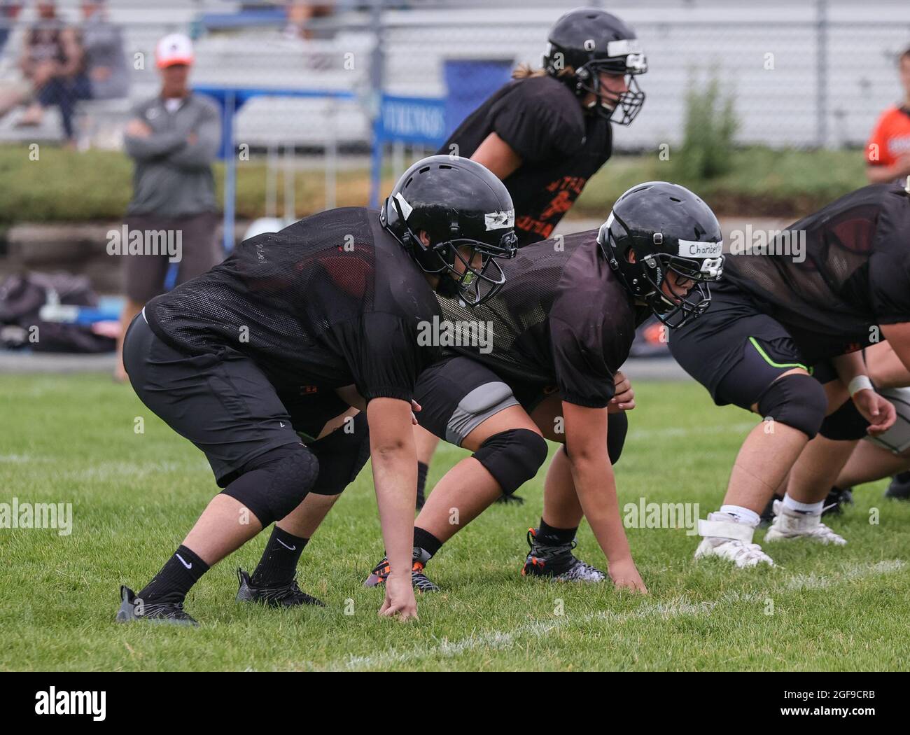 Freshmen football action with Post Falls vs Coeur d'Alene in Coeur d ...