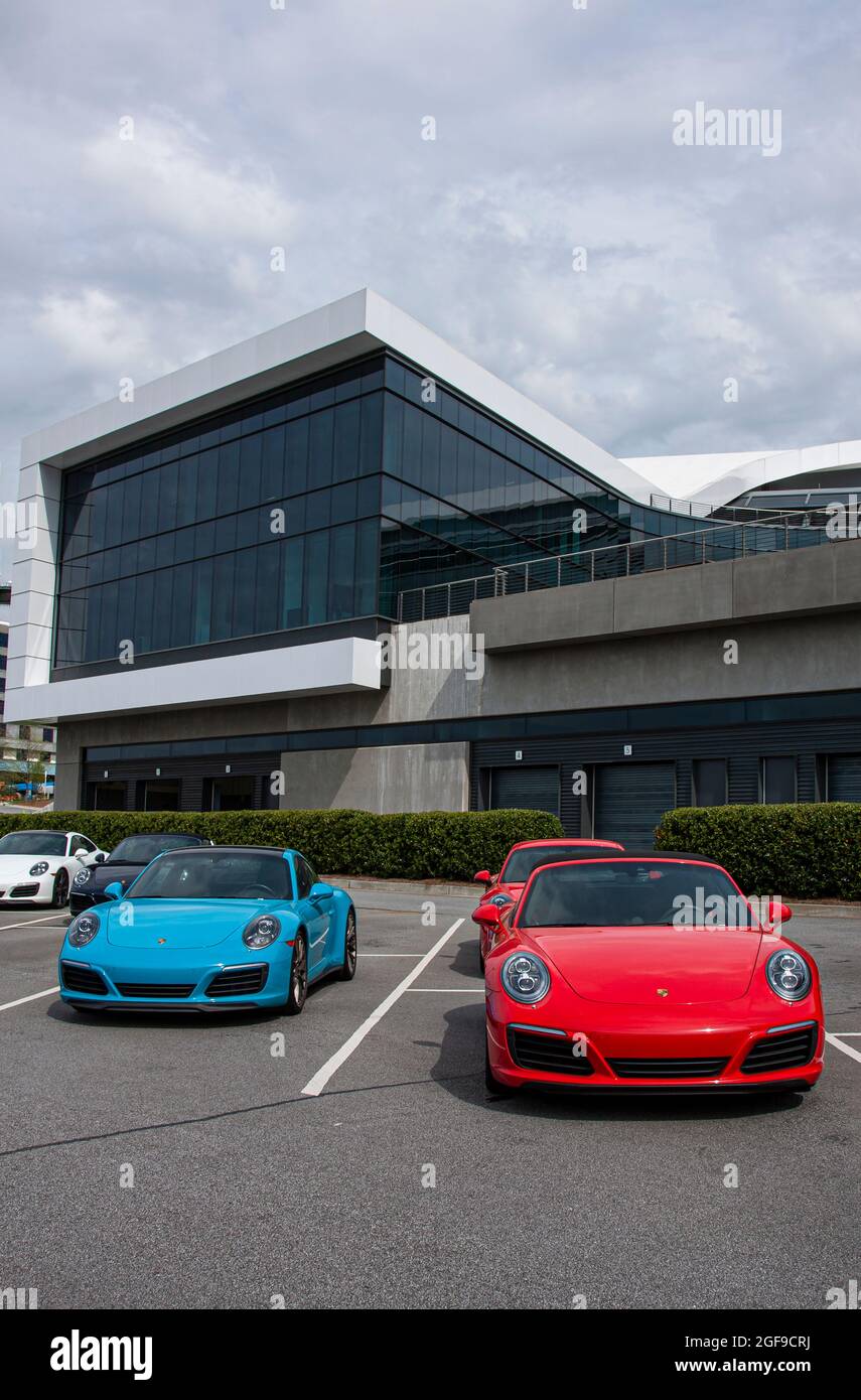 Porche Experience Center, Sport Driving School, Atlanta, Georgia Stock ...