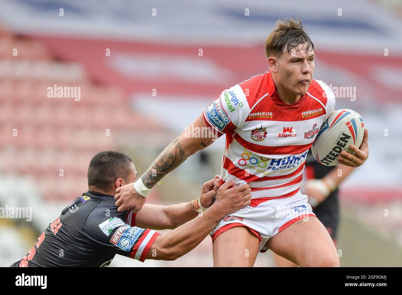 Leigh, England - 22 August 2021 - Keanan Brand of Leigh Centurions in ...
