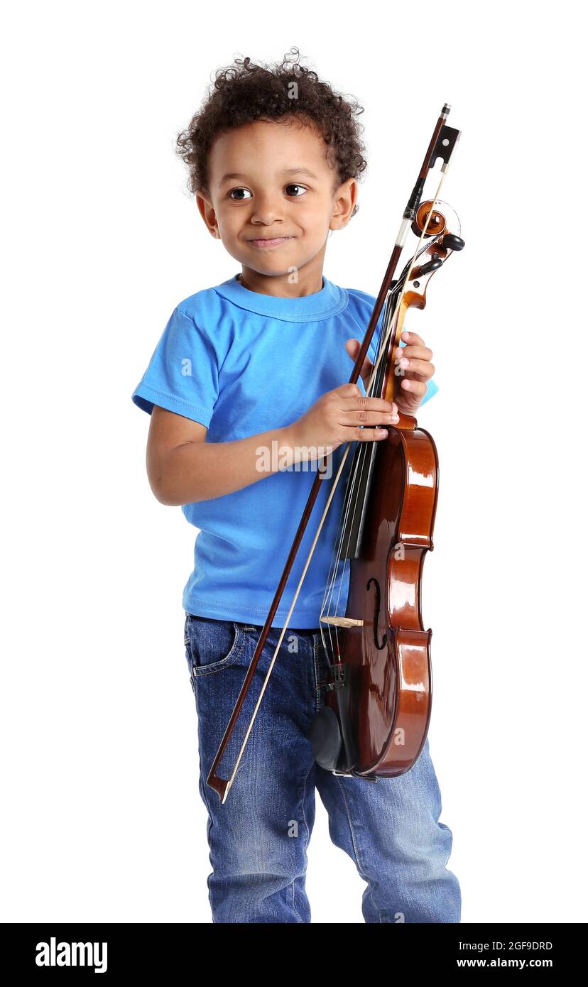 Black Kid Playing Violin