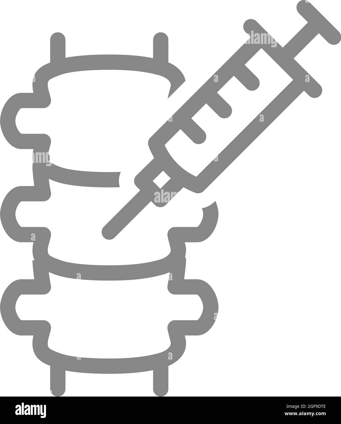 Lumbar epidural illustration Stock Vector Images - Alamy