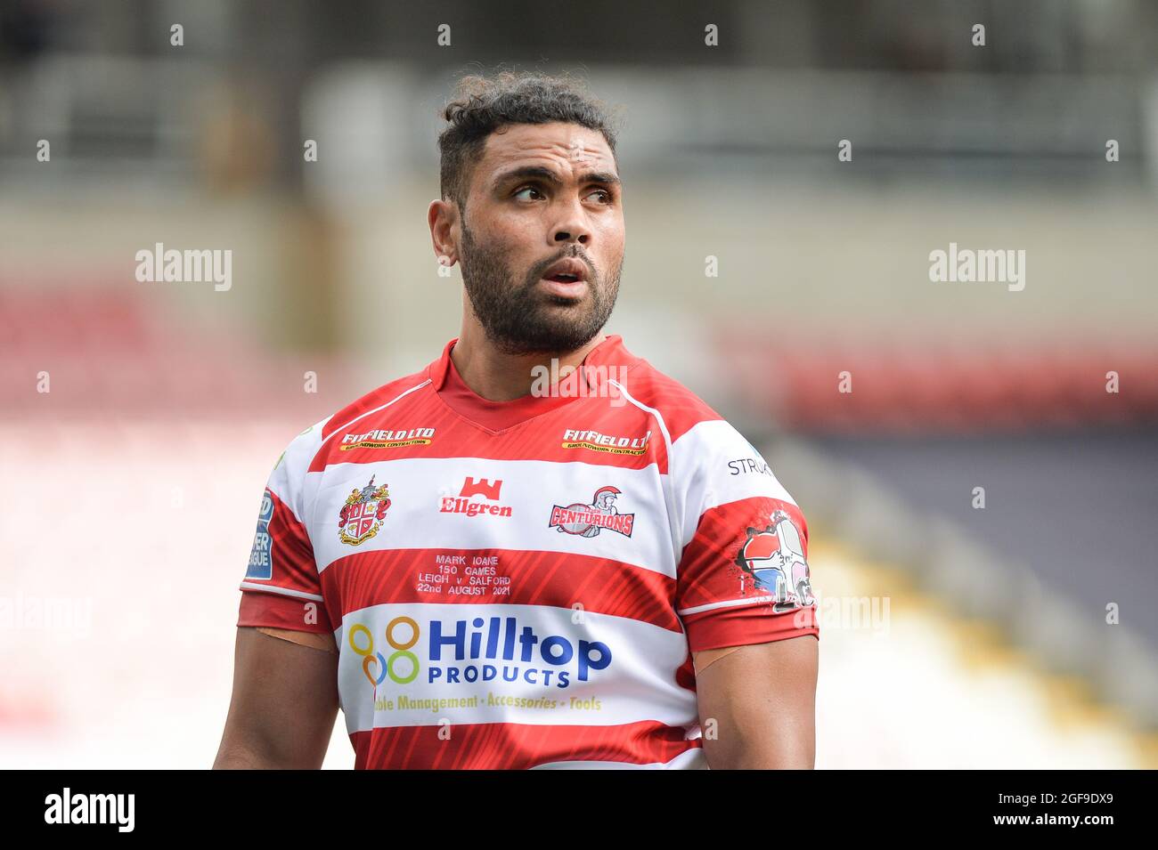 Leigh, England - 22 August 2021 - Mark Ioane of Leigh Centurions on his ...