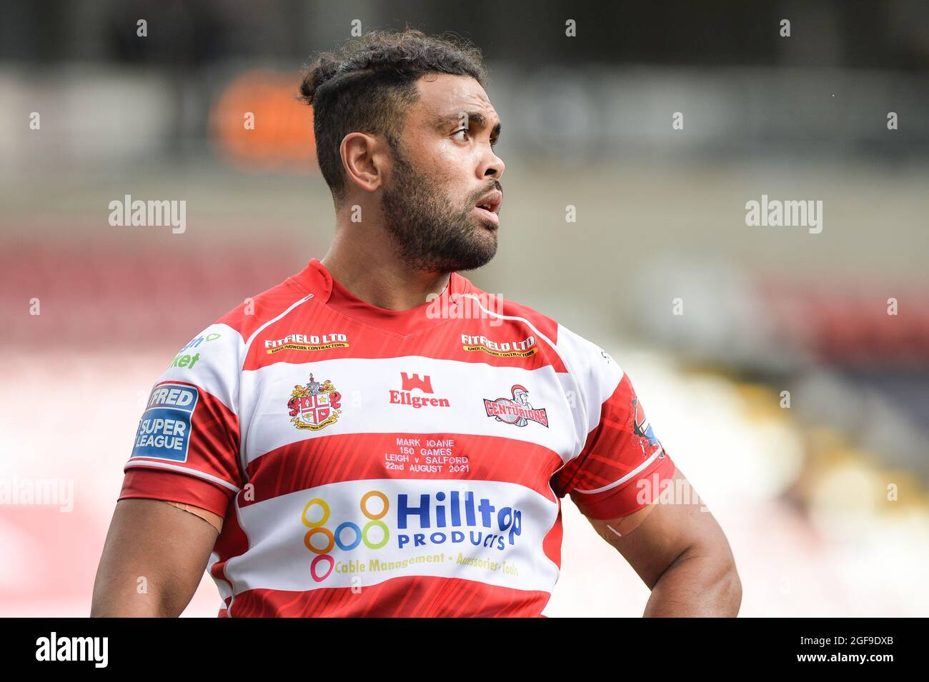 Leigh, England - 22 August 2021 - Mark Ioane of Leigh Centurions on his ...