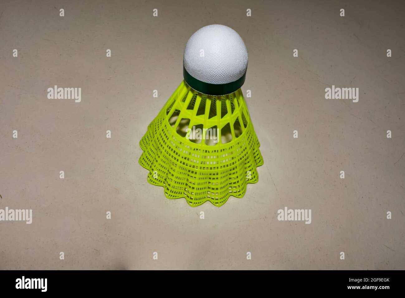 Plastic Badminton Ball, Yellow Ball, On Black Background, Texture Stock ...