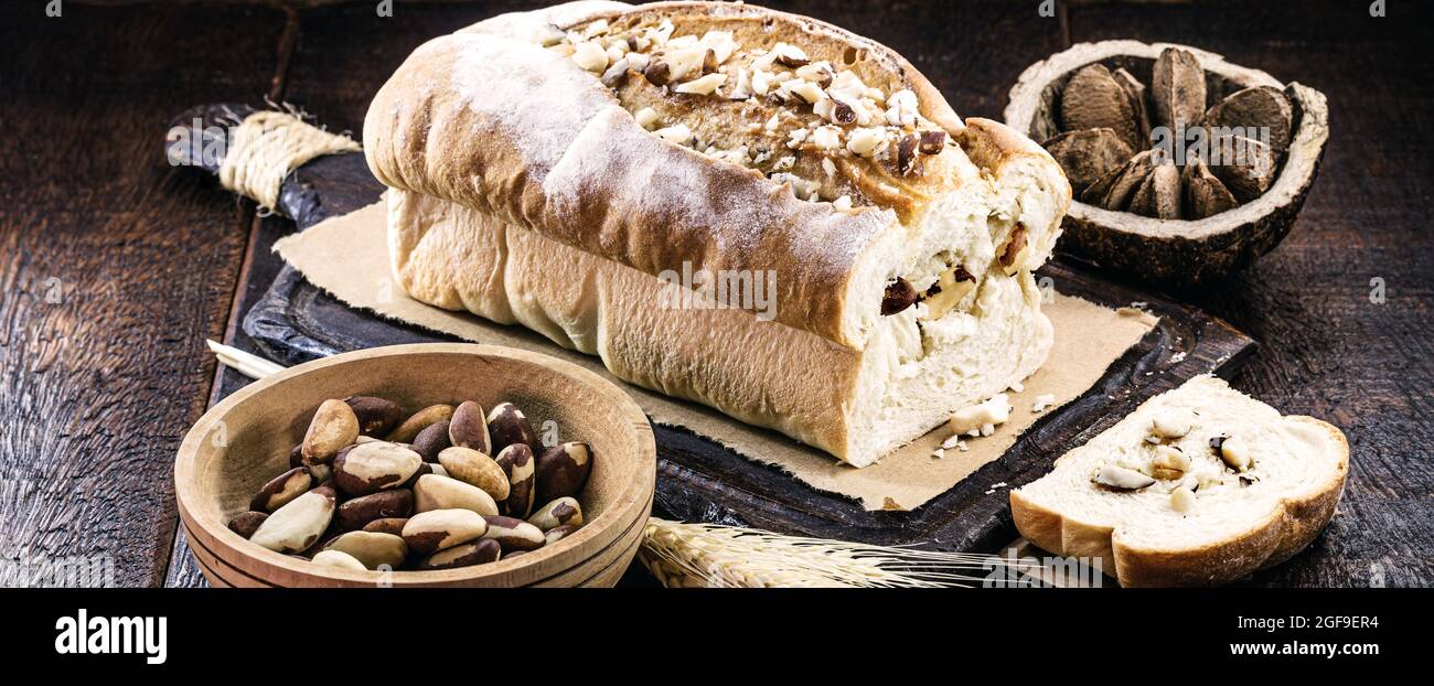homemade bread from brazil nut, originating in the Amazon, Brazilian ...