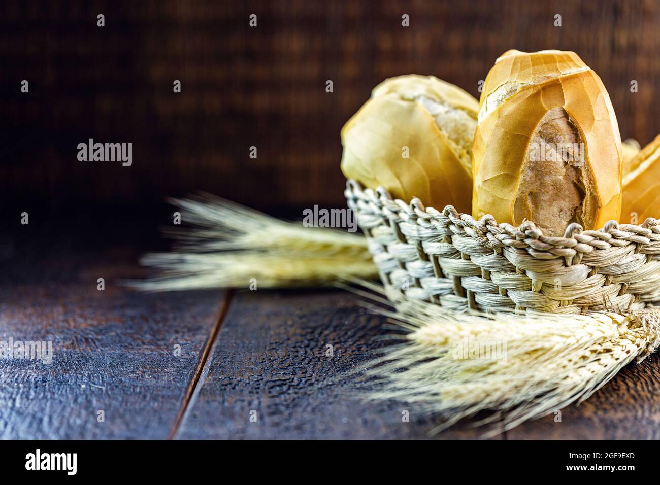 French bread, typical savory bread consumed daily in Brazil Stock Photo ...