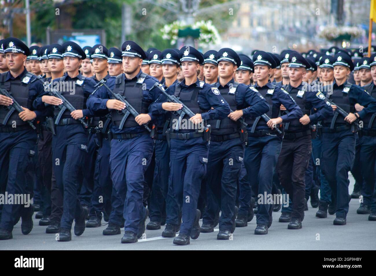 Ukraine, Kyiv - August 18, 2021: National police of Ukraine. Ukrainian ...