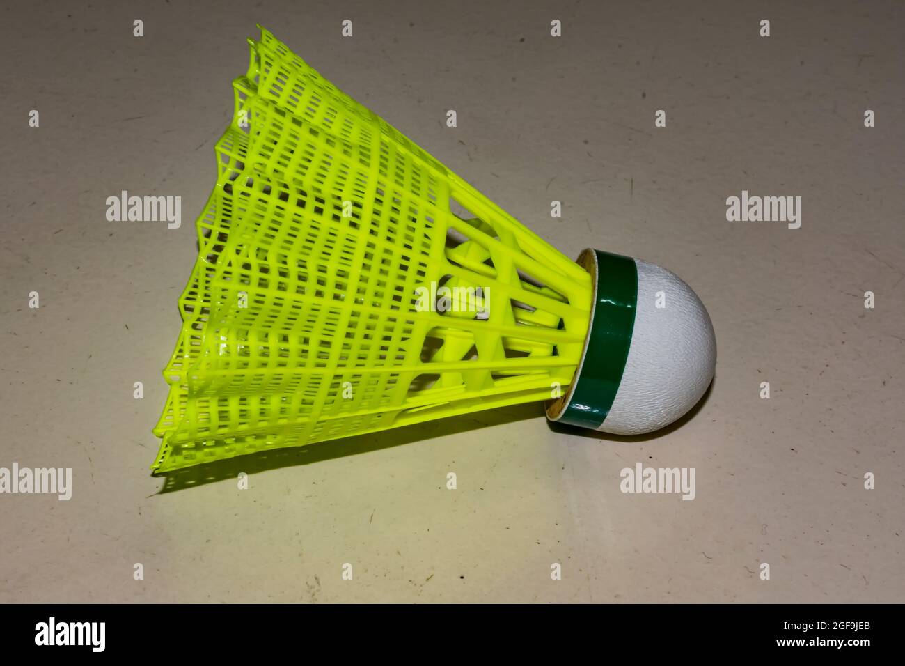 Plastic Badminton Ball, Yellow Ball, On Black Background, Texture Stock ...