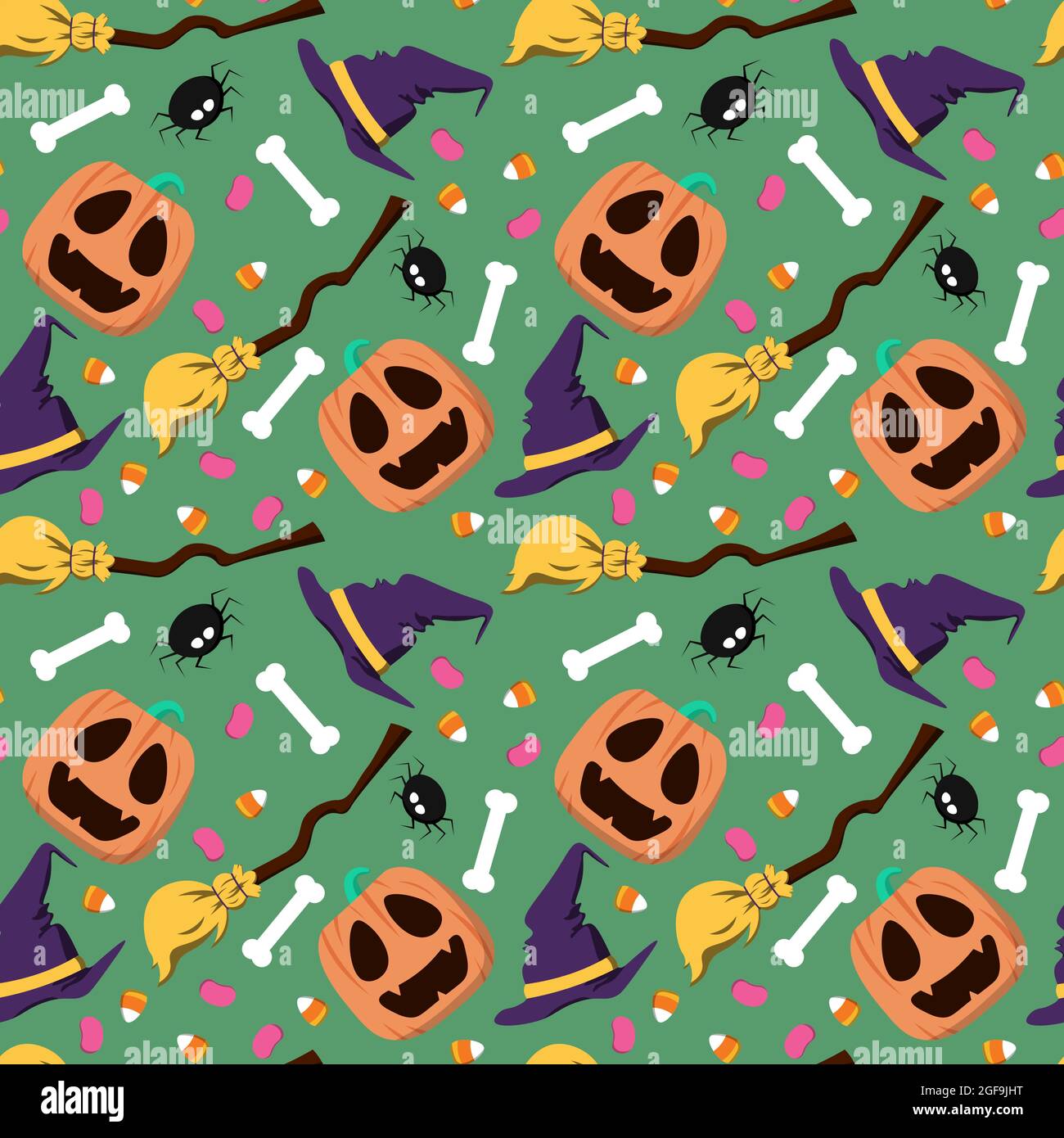 Abstract halloween pattern design background. Vector illustration Stock ...
