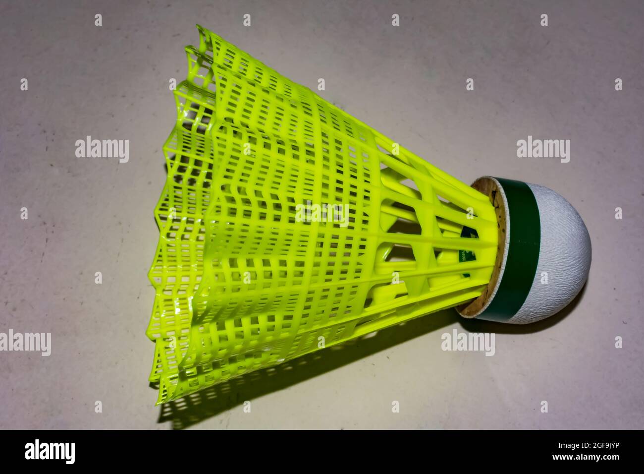 Plastic Badminton Ball, Yellow Ball, On Black Background, Texture Stock ...