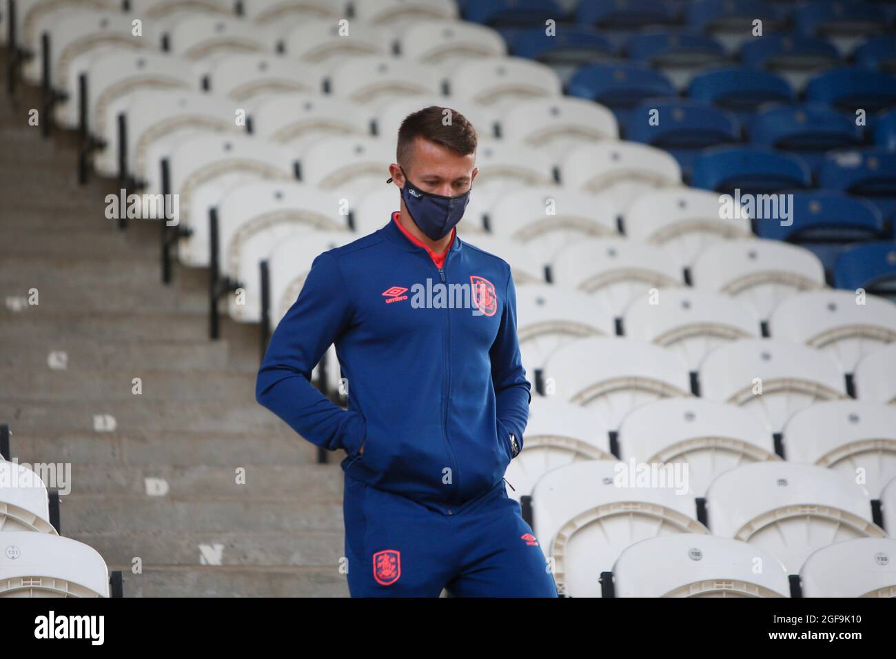 Jonathan Hogg #6 of Huddersfield Town arrives for tonights game Stock ...