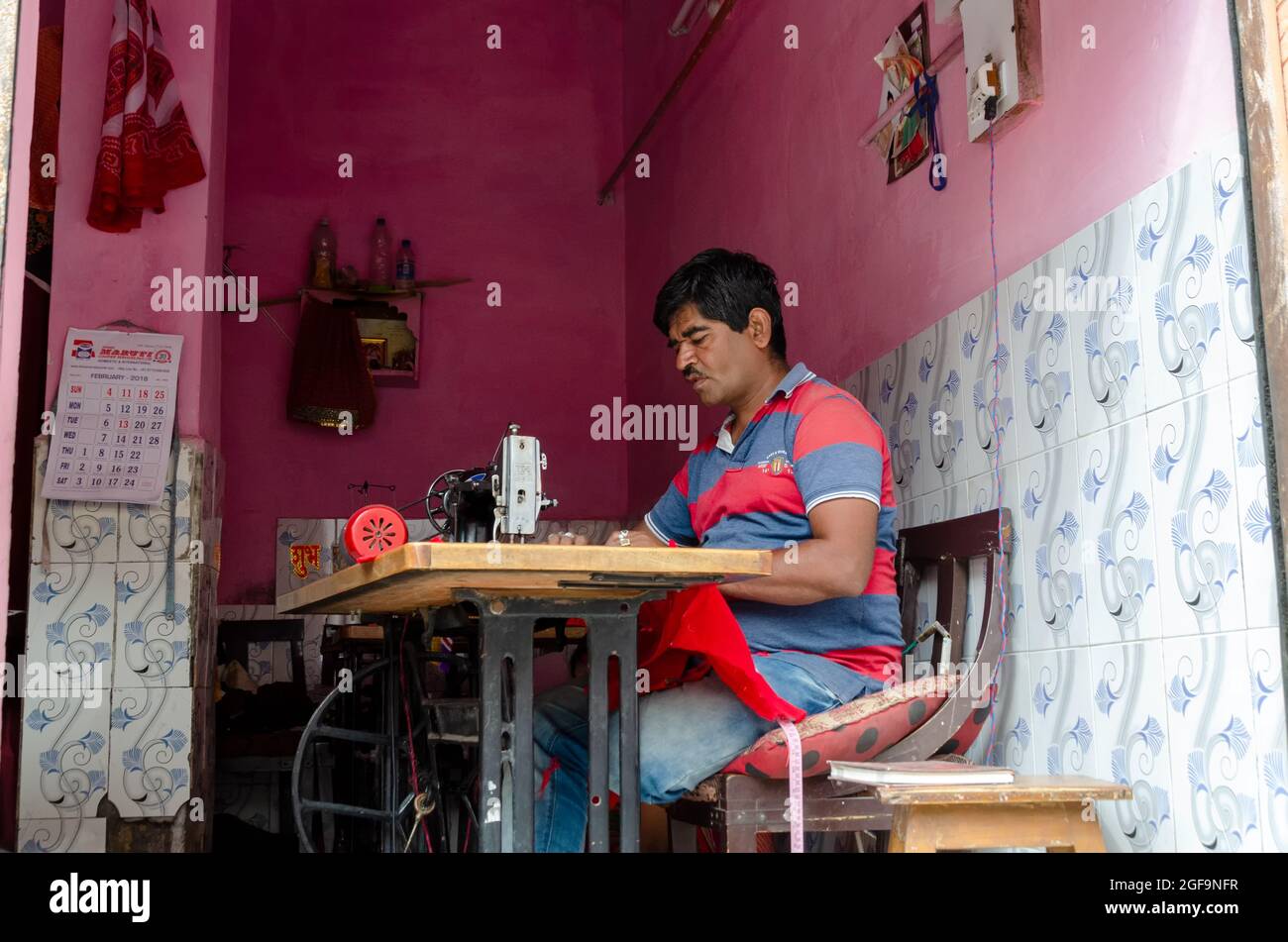 Indian tailor shop hi-res stock photography and images - Alamy