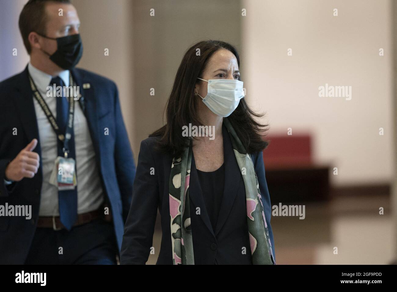 Director of National Intelligence Avril Haines arrives prior to meeting ...