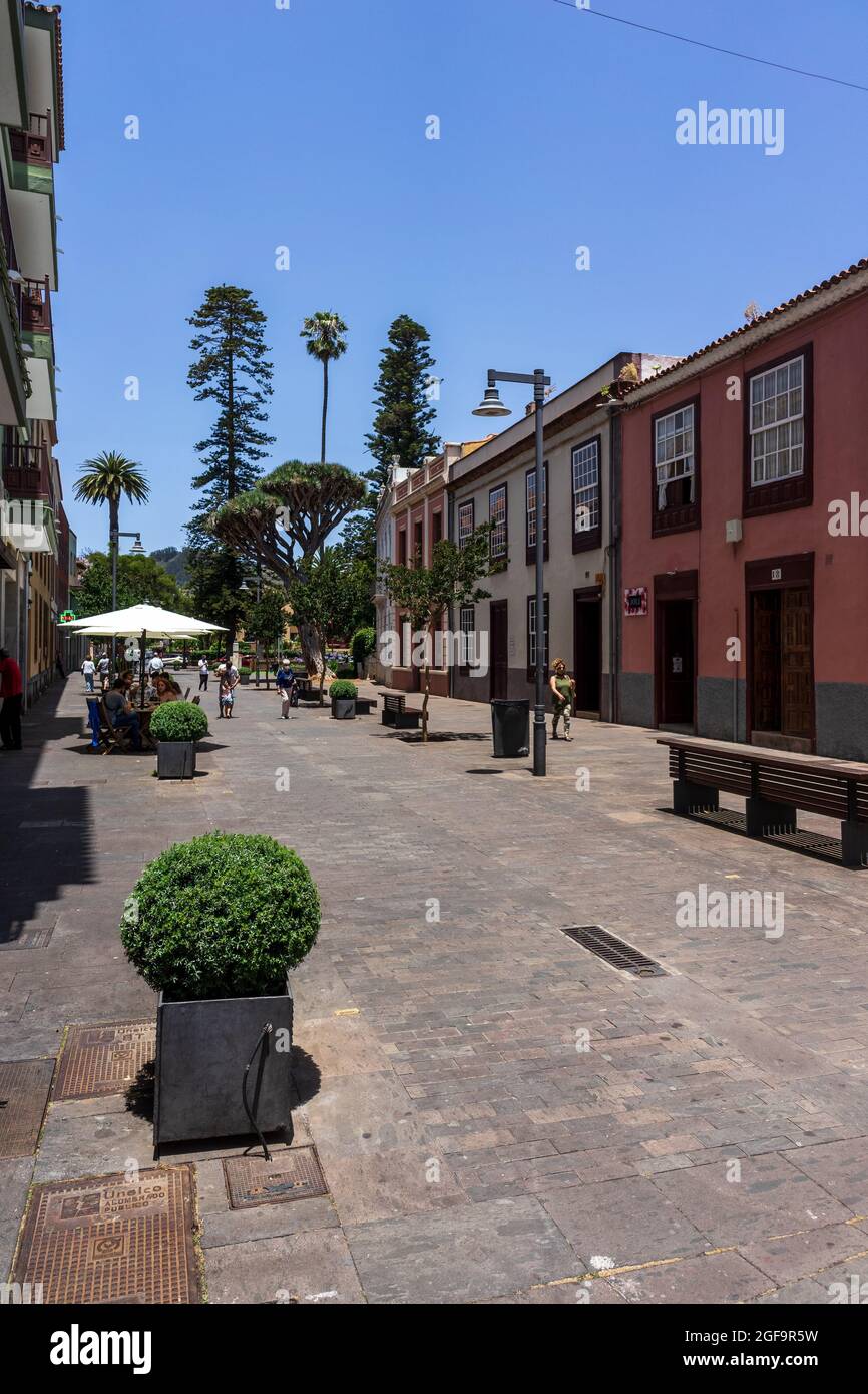 Street in the historic city center. The city was the ancient capital of ...
