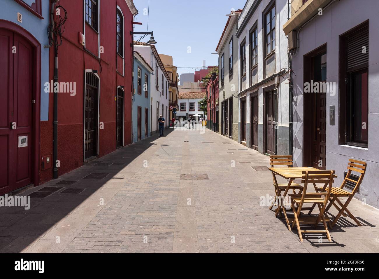 Street in the historic city center. The city was the ancient capital of ...