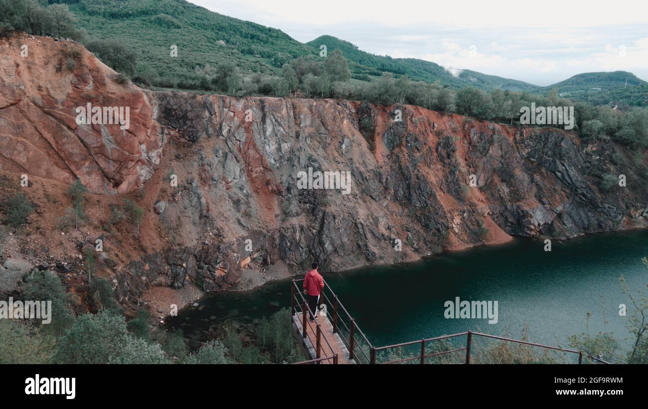 Aerial view of Lake Benatina in Slovakia Stock Photo - Alamy