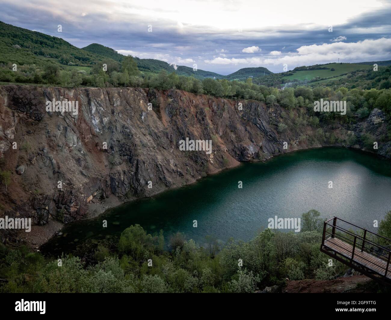 Aerial view of Lake Benatina in Slovakia Stock Photo - Alamy