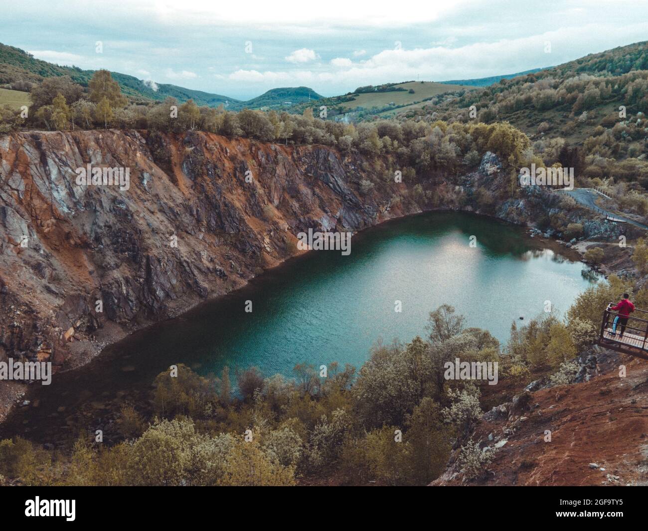 Aerial view of Lake Benatina in Slovakia Stock Photo - Alamy