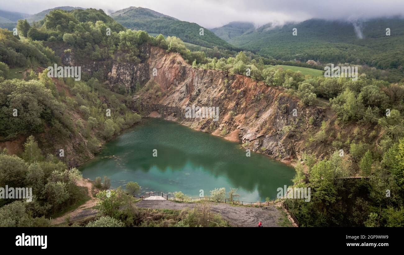 Aerial view of Lake Benatina in Slovakia Stock Photo - Alamy