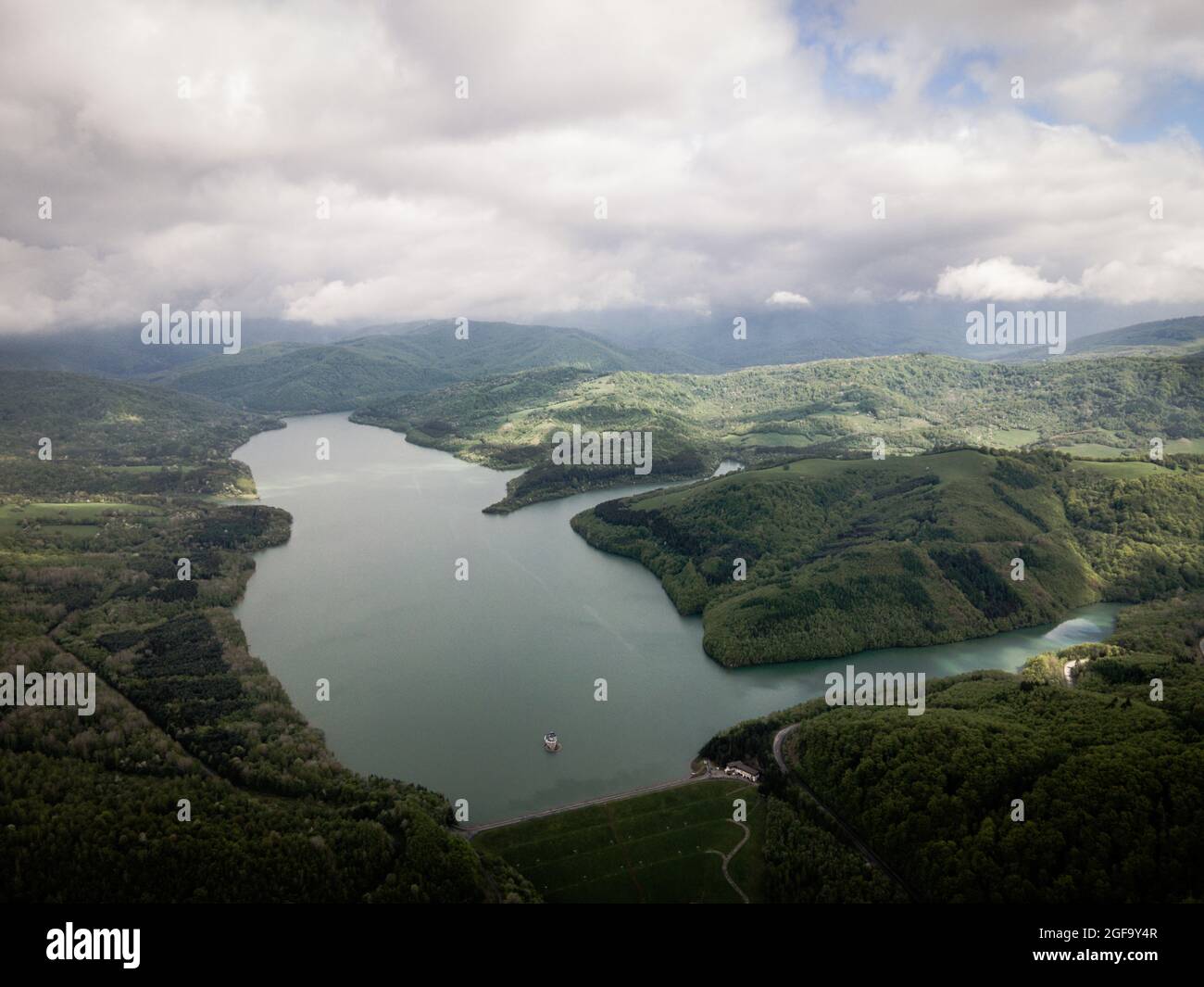 Aerial view of Starina reservoir in Slovakia Stock Photo - Alamy