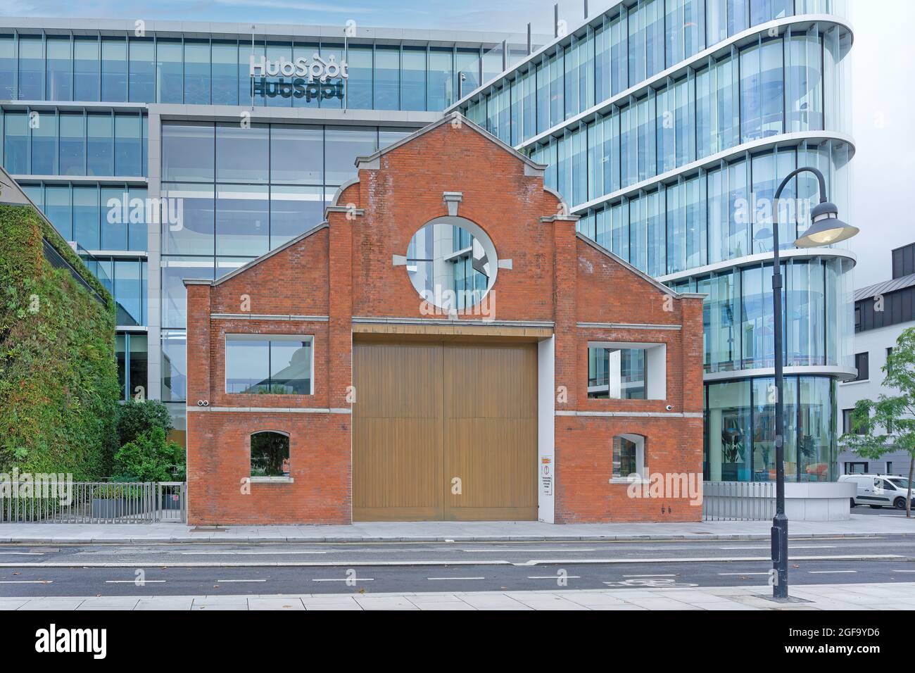 The offices of Hubspot overlooking the River Liffey on Sir John ...