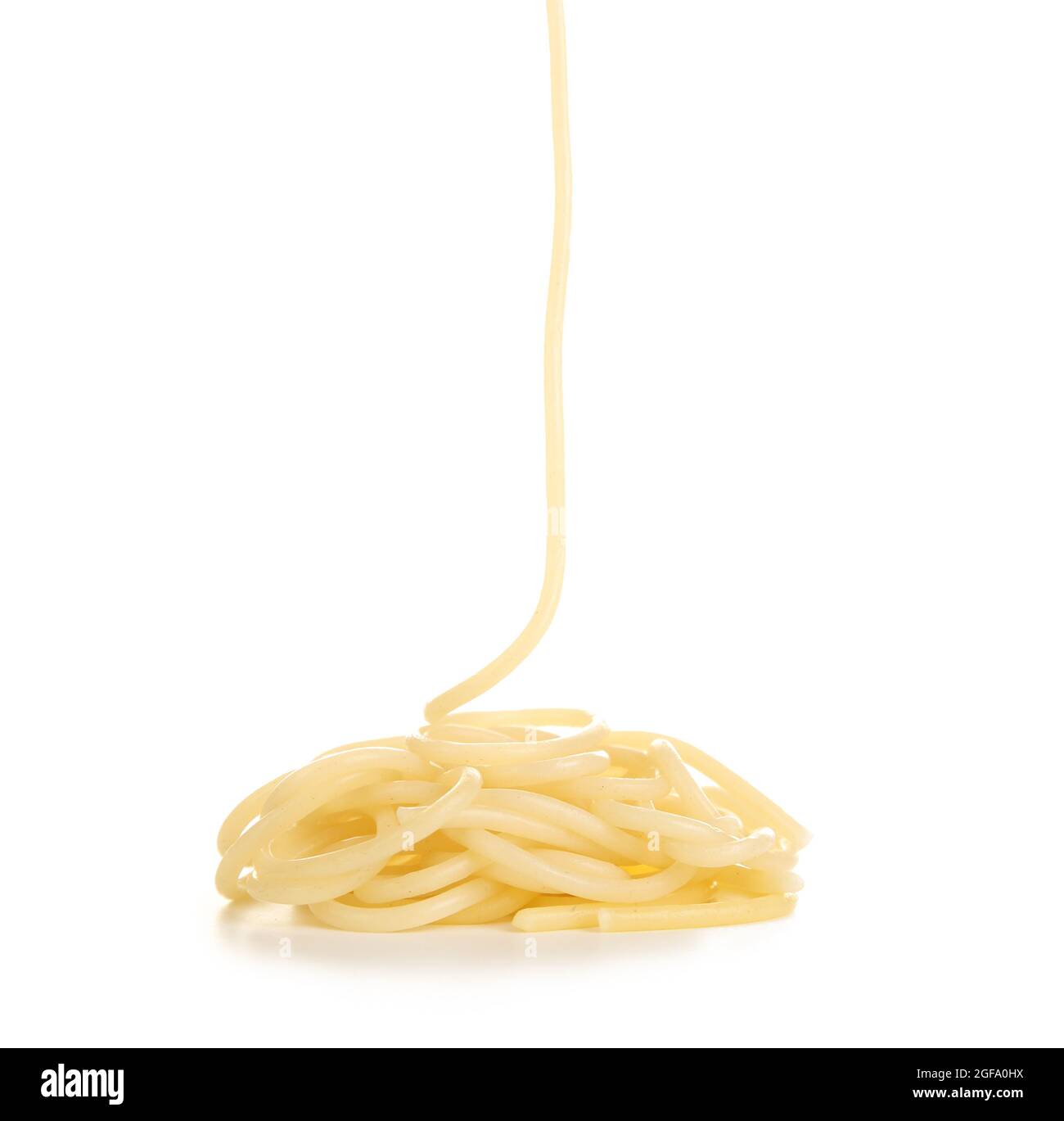 Pile of spaghetti isolated on white Stock Photo - Alamy