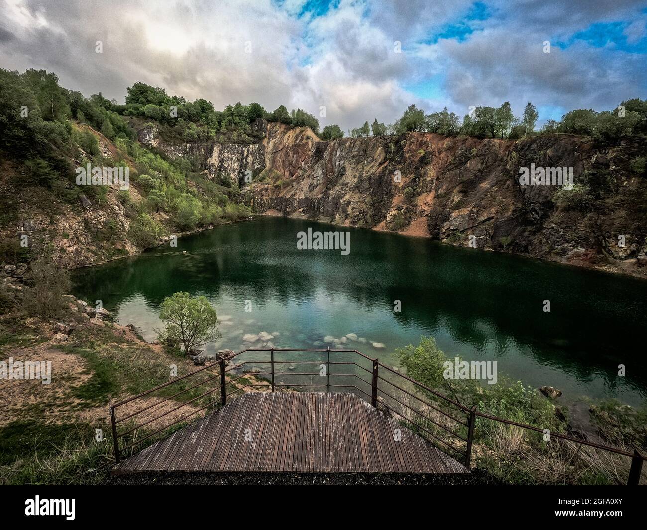 Aerial view of Lake Benatina in Slovakia Stock Photo - Alamy