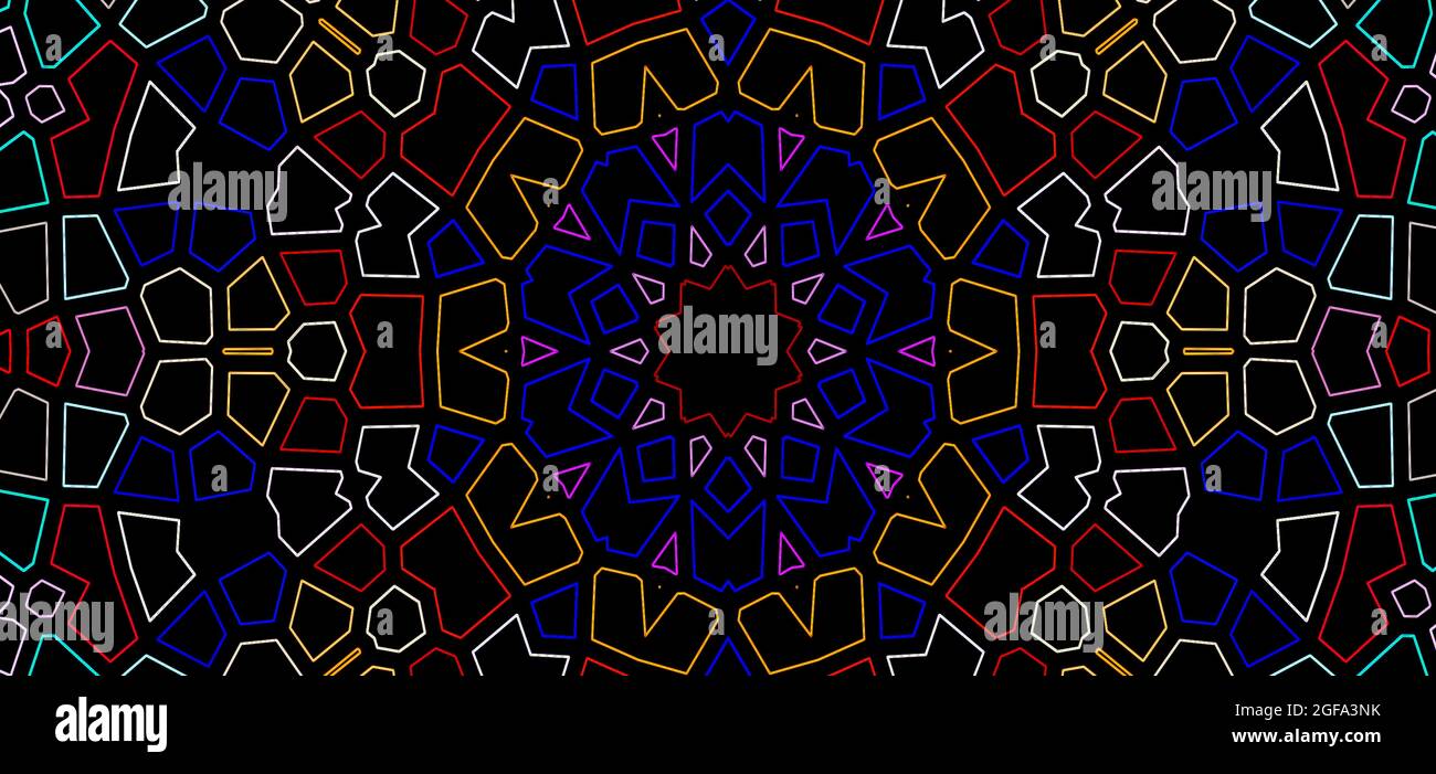 dark circular mosaic linear pattern Stock Photo - Alamy