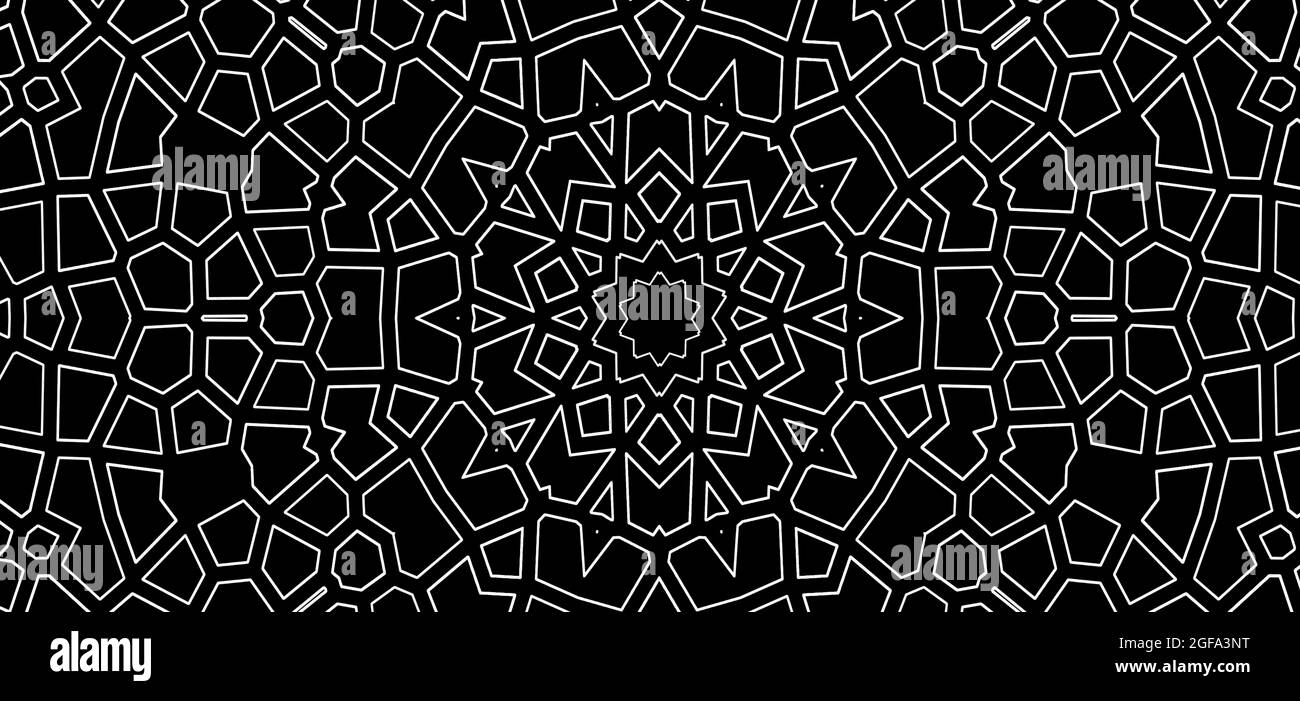 dark circular mosaic linear pattern Stock Photo - Alamy