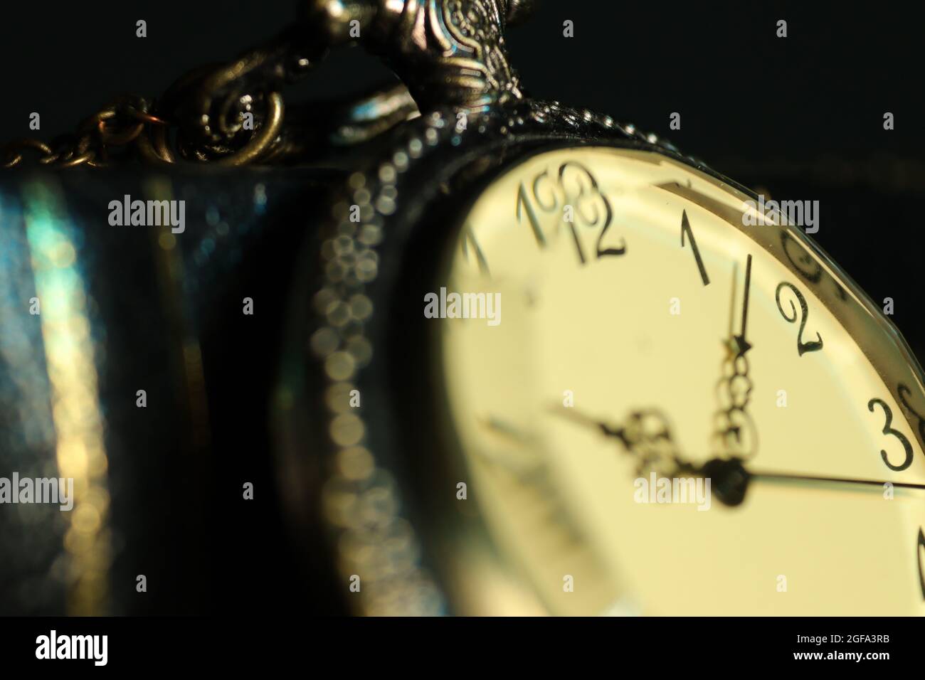 Antique pocket watch extreme close up Stock Photo - Alamy