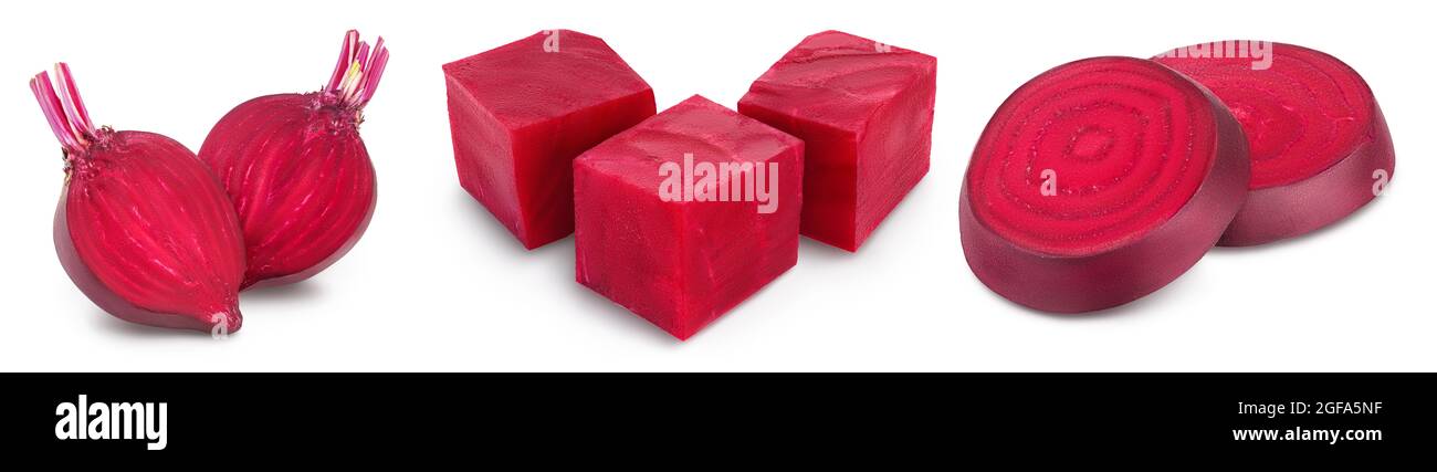 beetroot isolated on white background with full depth of field. Top ...