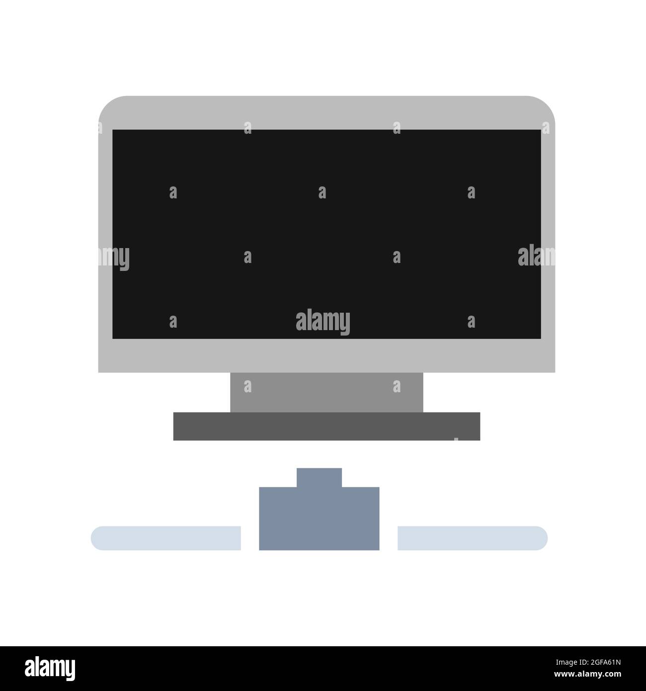 Computer icon technology vector digital illustration display electronic ...