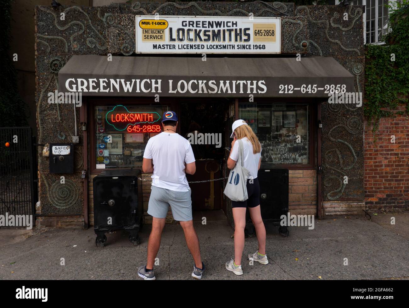 Greenwich Village locksmiths Manhattan NYC Stock Photo - Alamy