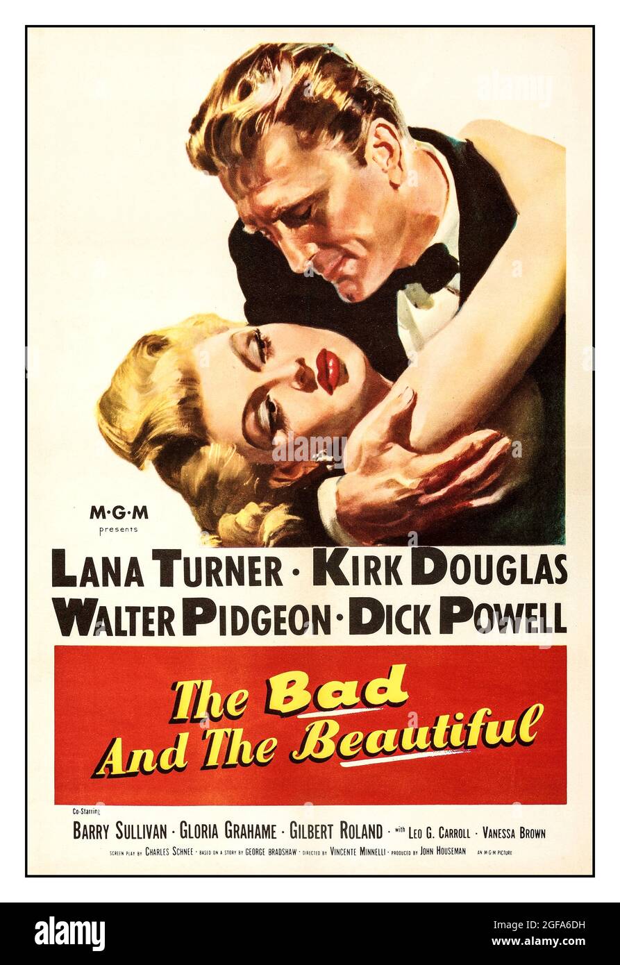 Vintage 1952 Film Movie Poster, 'The Bad and the Beautiful' starring ...