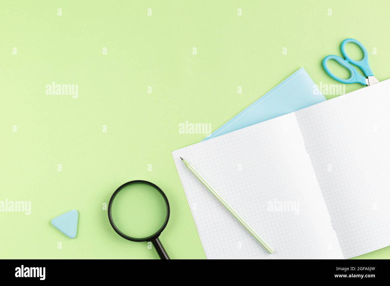 Student school desk close up Stock Photo - Alamy