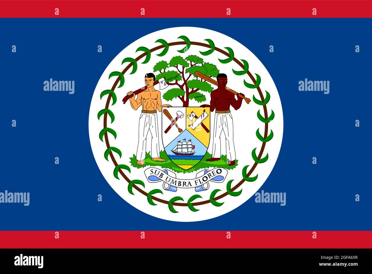 Flag Belize vector illustration symbol national country icon. Freedom ...