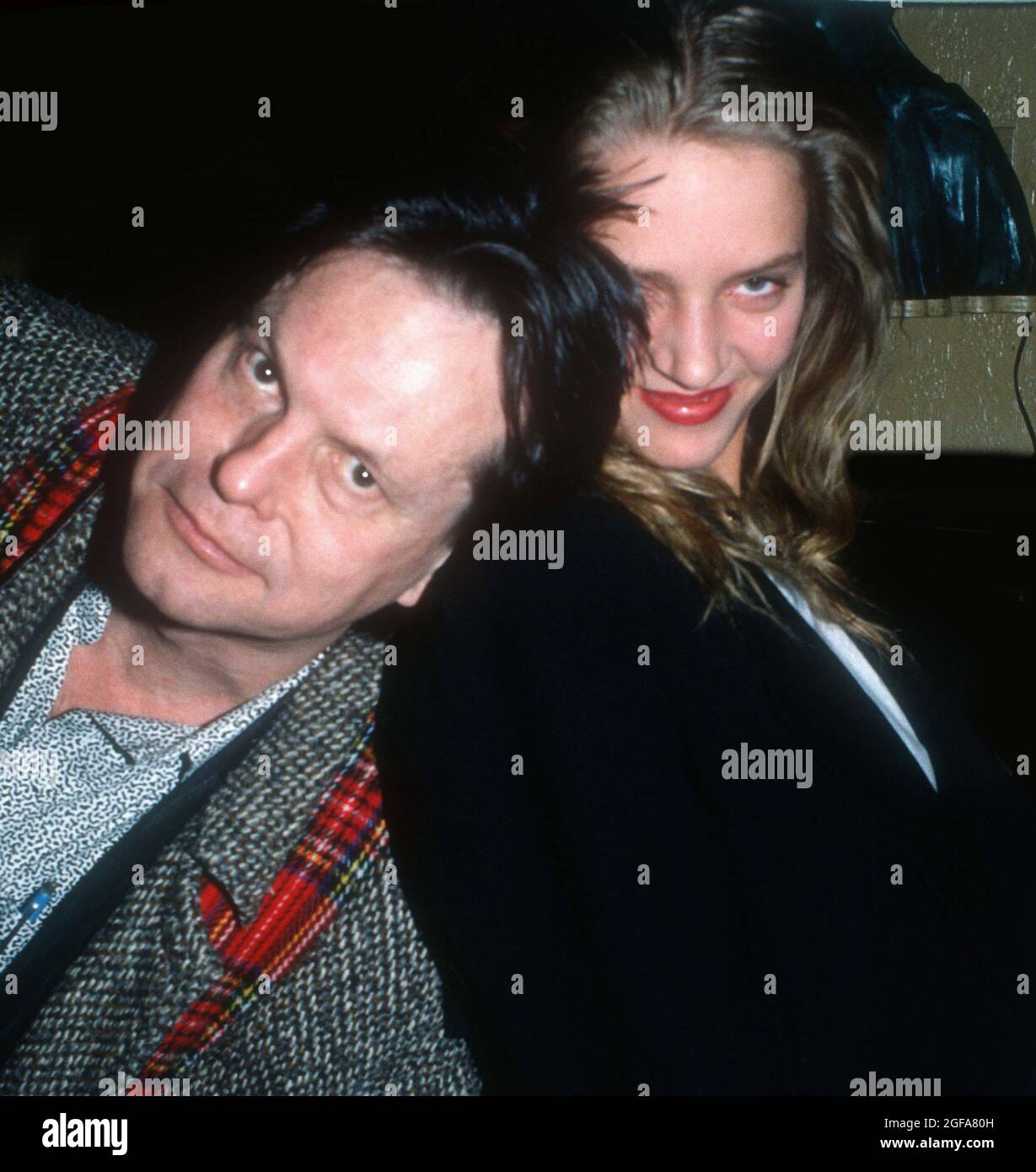 Terry Gilliam and Uma Thurman 1985Photo By John Barrett/PHOTOlink /MediaPunch Stock Photo - Alamy