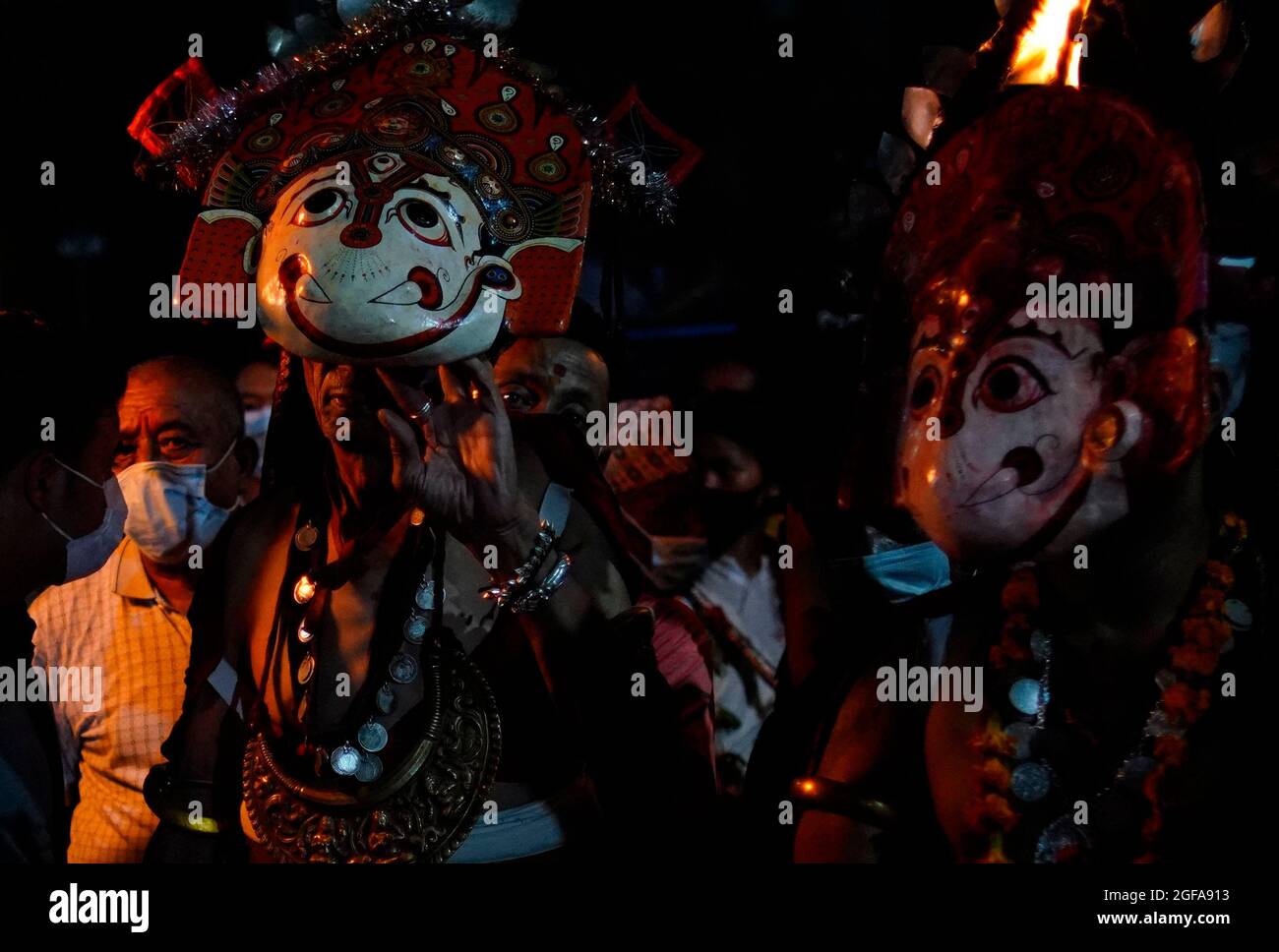Nil barahi mask dance festival hi-res stock photography and images - Alamy
