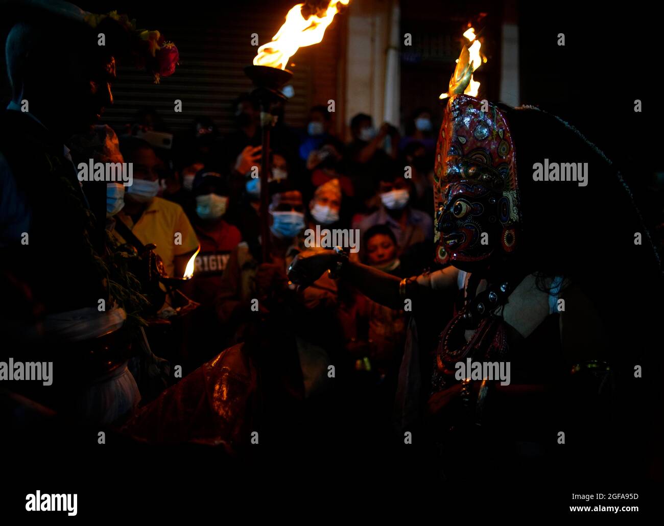 Nil barahi mask dance festival hi-res stock photography and images - Alamy