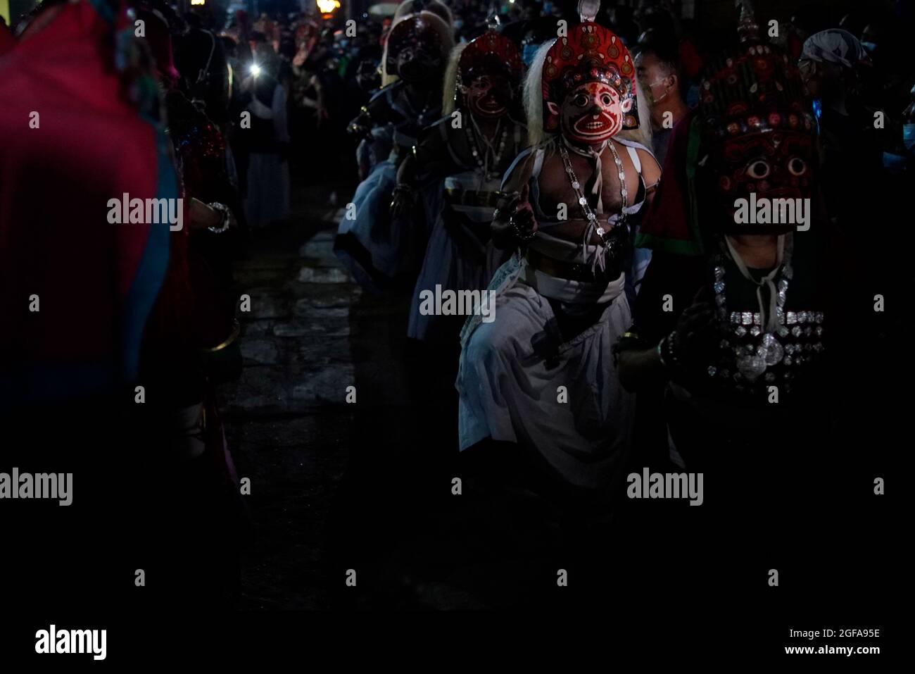 Nil barahi mask dance festival hi-res stock photography and images - Alamy