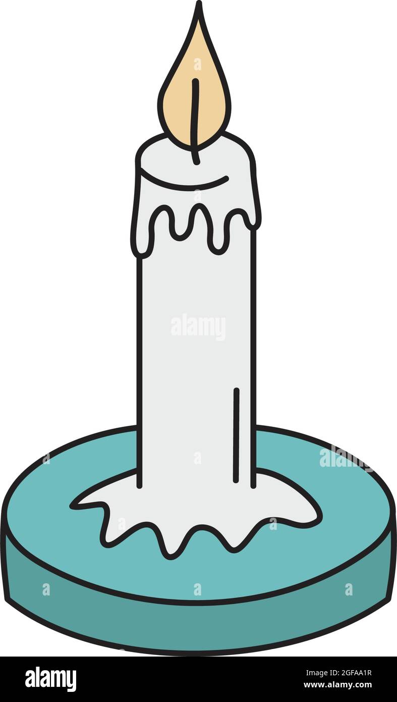 Candle wizard icon vector Cut Out Stock Images & Pictures - Alamy