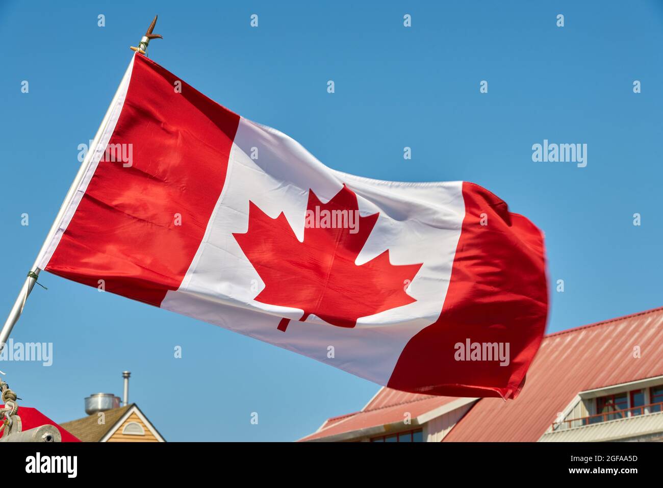 Flapping Canadian Flag High Resolution Stock Photography and Images - Alamy