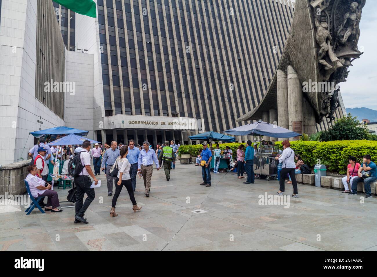 MEDELLIN, COLOMBIA - SEPTEMBER 1: Building of regional government of ...