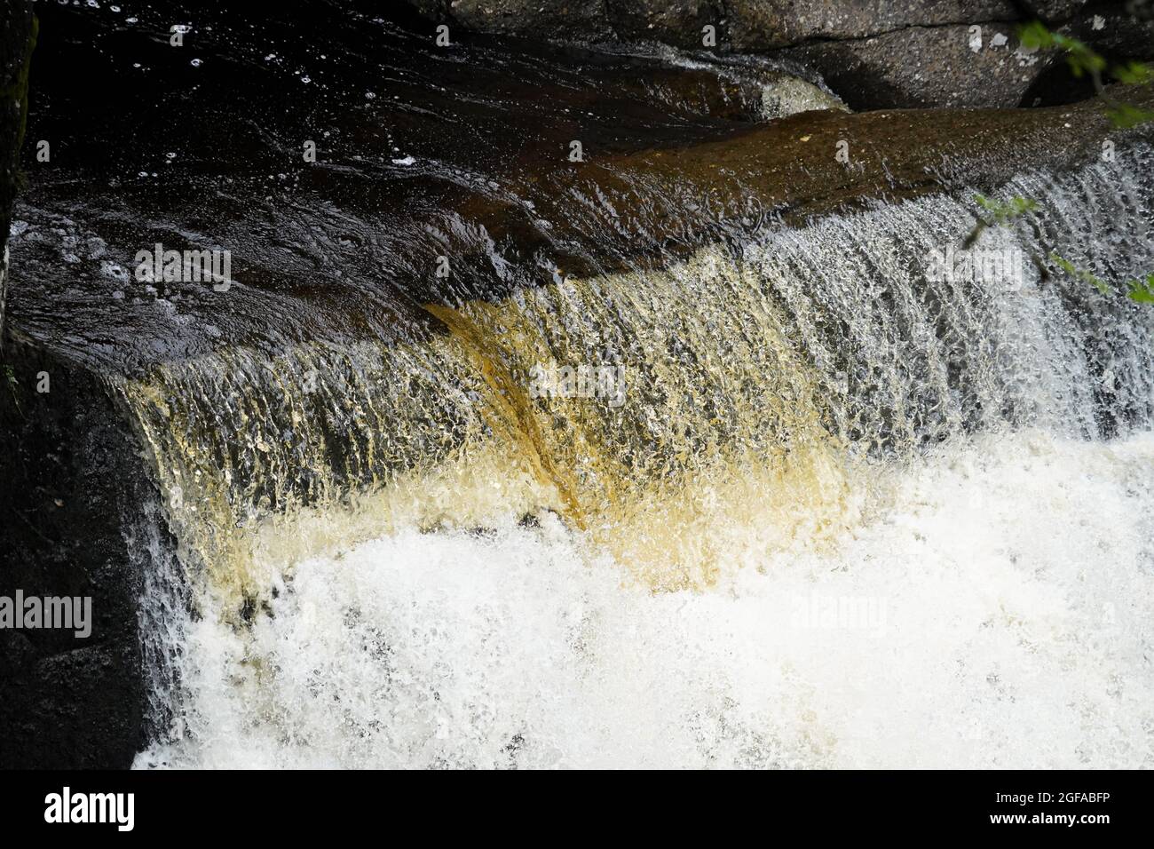 Scotland Scotish Waterful Cascading White Water from Lochs to Lakes in ...