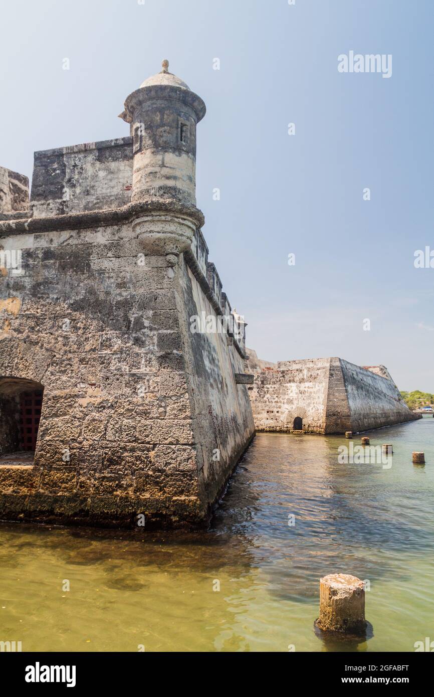 Fuerte de San Fernando fortress on Tierrabomba island near Cartagna ...