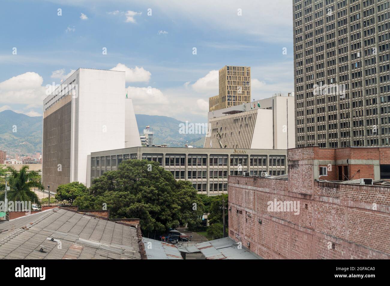 MEDELLIN, COLOMBIA - SEPTEMBER 4: Building of regional government of ...