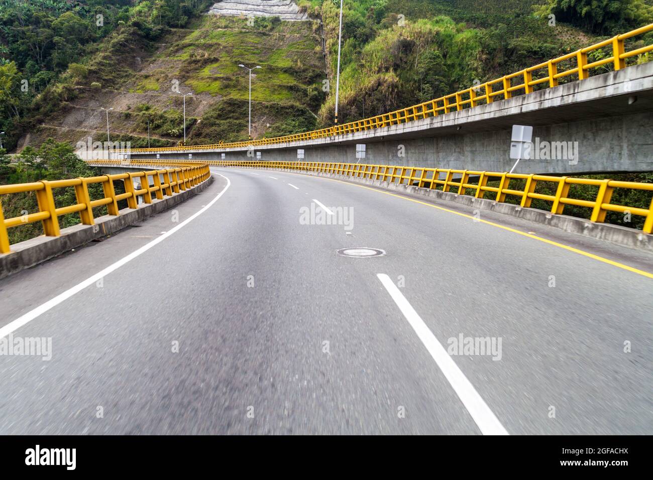 Autopista del Cafe (Coffee Highway) connecting important coffee ...