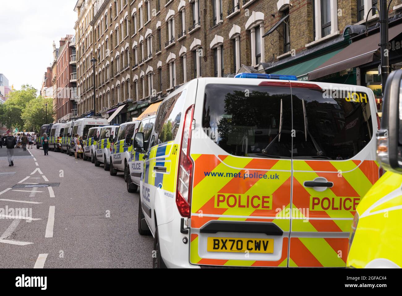 Blocking vans hi-res stock photography and images - Alamy