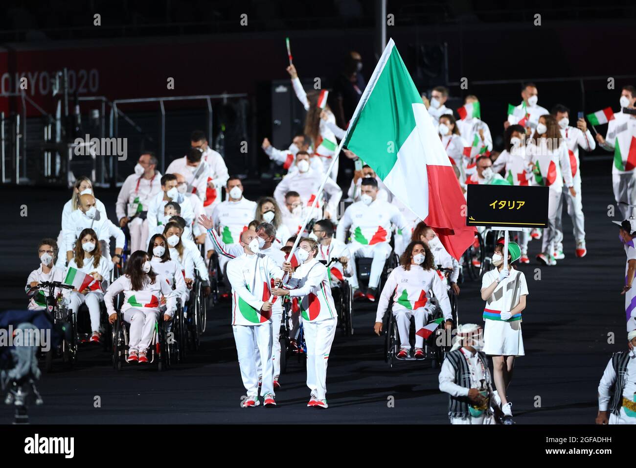 Italy Delegation (ITA), AUGUST 24, 2021 : Tokyo 2020 Paralympic Games ...