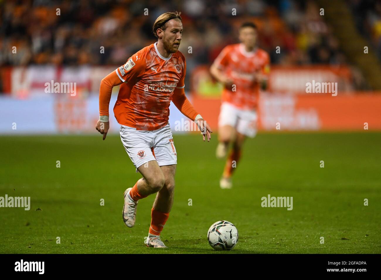 Josh Bowler #11 of Blackpool in action Stock Photo - Alamy
